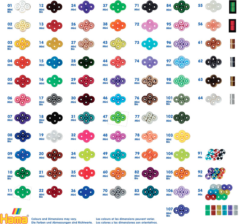 Colour Chart | HAMA